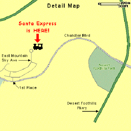 Map To Santa Train